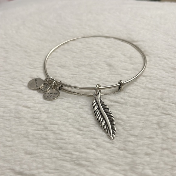 Alex and Ani | Jewelry | Alex And Ani Feather Bangle | Poshmark